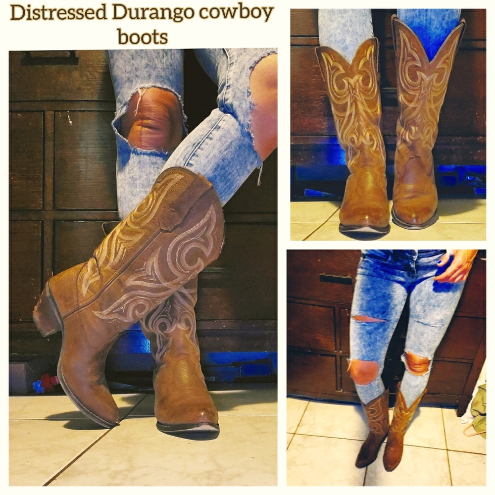 Guc, Durango Crush Cowboy Boots - Gem